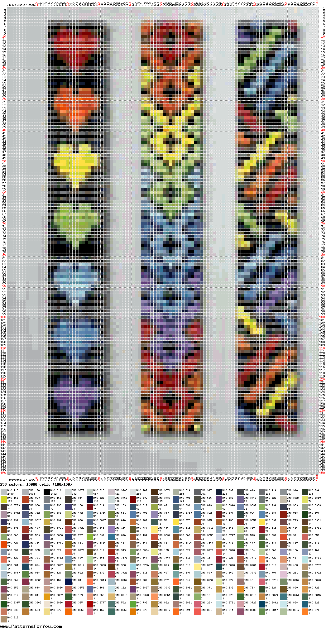 ٭ Free PatternsCross Stitch Beading Loom Bricks Peyote Right Angle ...